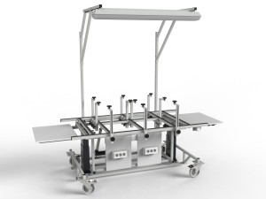 Tilting assembly table 90° for prefabrication of electrical and control ...