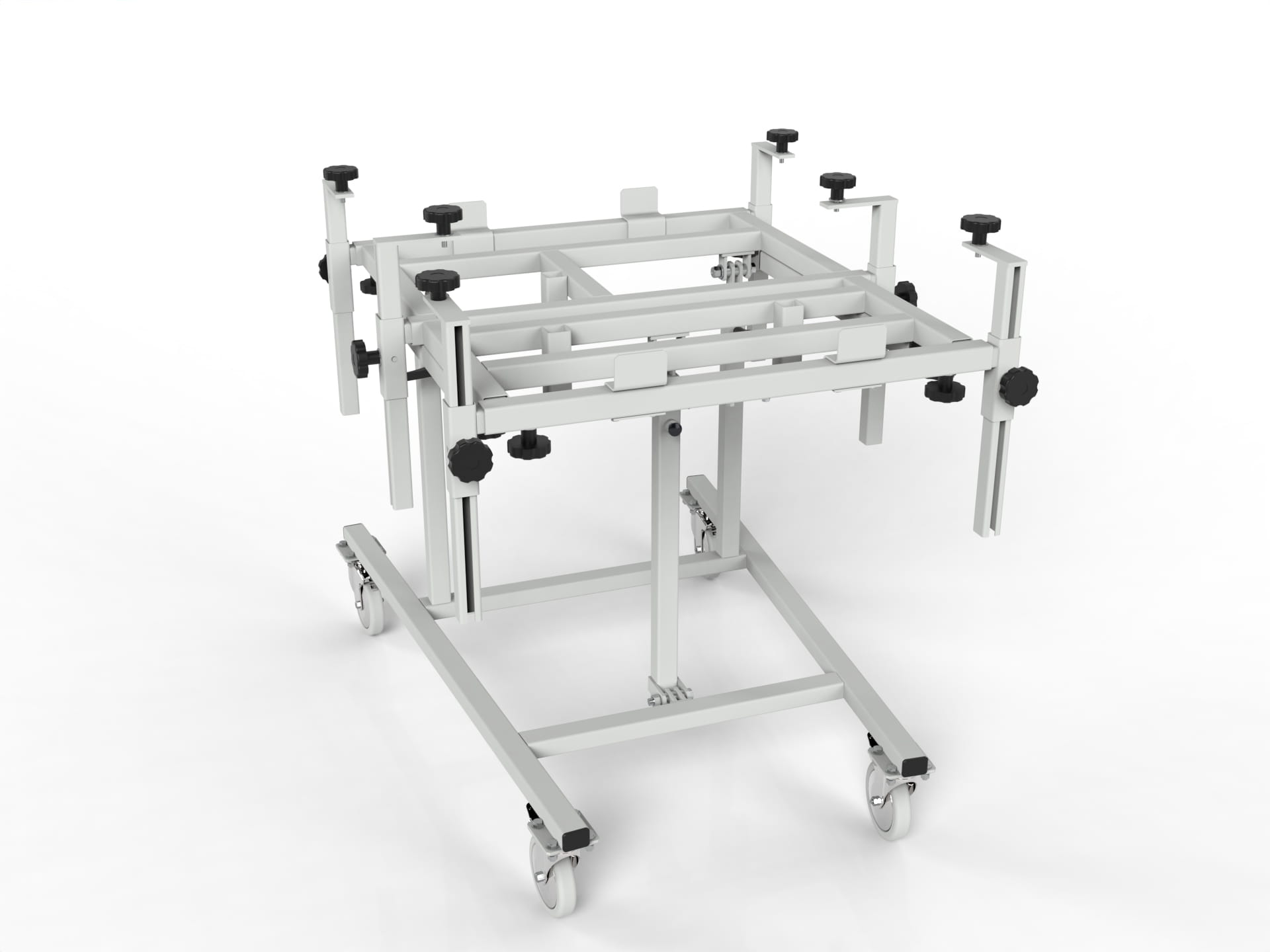 Small rack with 80° inclination for the prefabrication of control ...